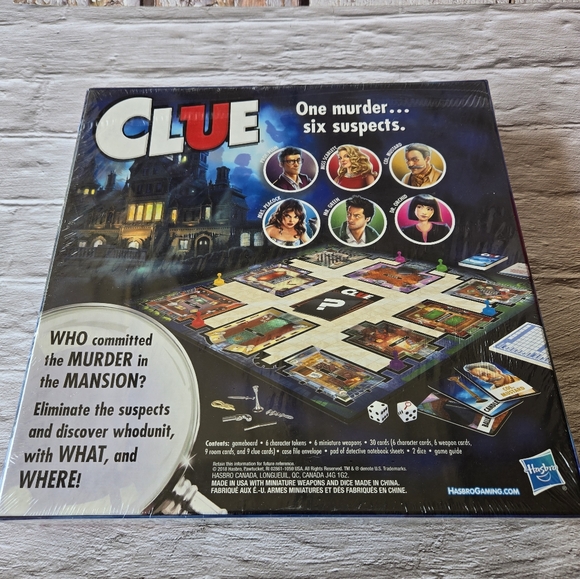 Hasbro | Games | Clue Board Game | Poshmark